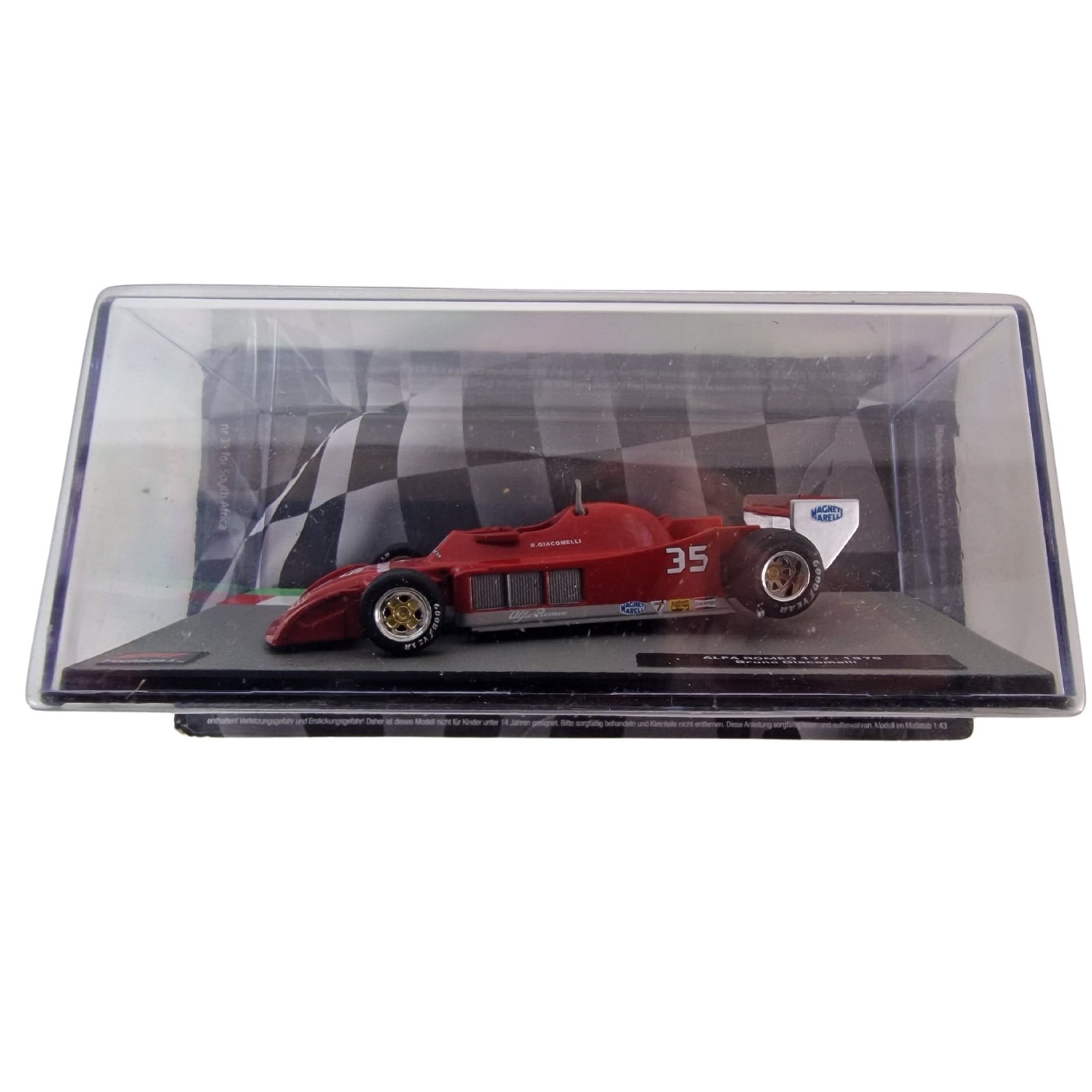 Alfa Romeo 177 Bruno Giacomelli (1979) 1:43 scale in Red by Ex Mag ...