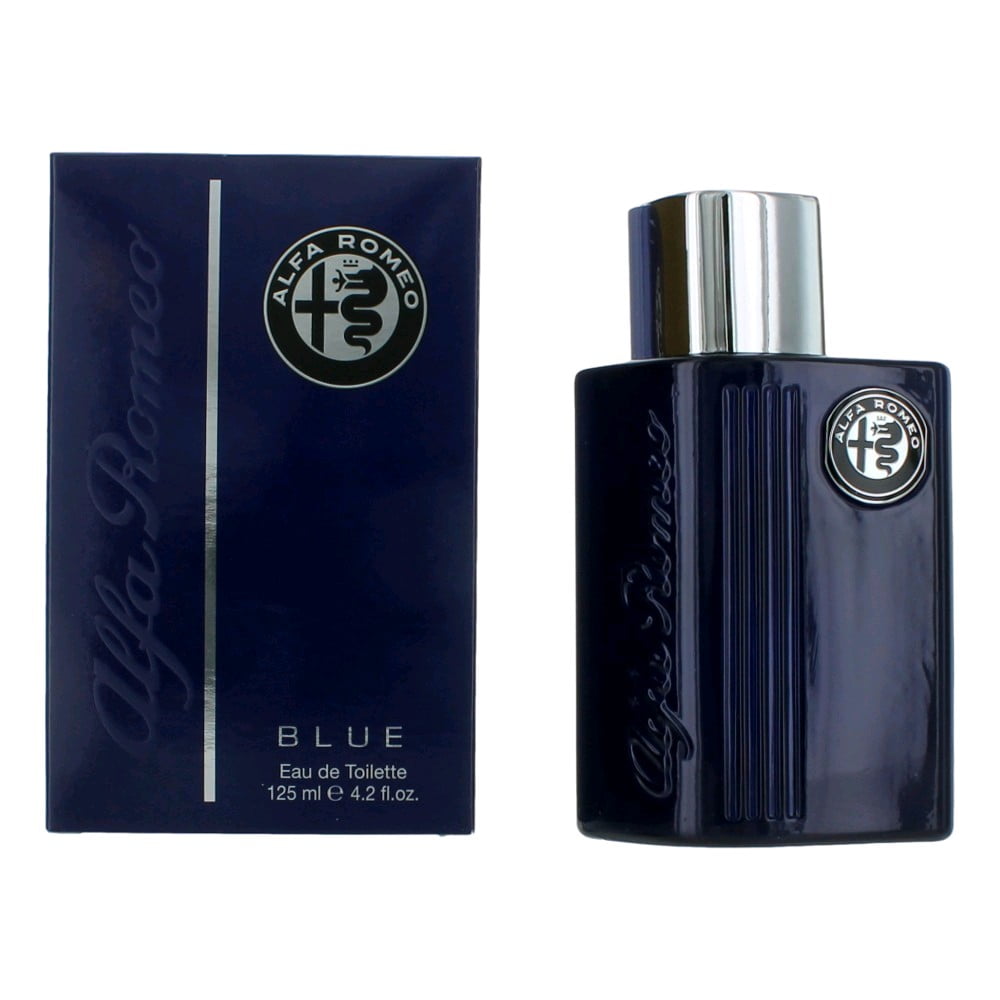 Alfa Romeo Blue 4.2 oz EDT Spray for Men, Aromatic Fougere Fragrance ...