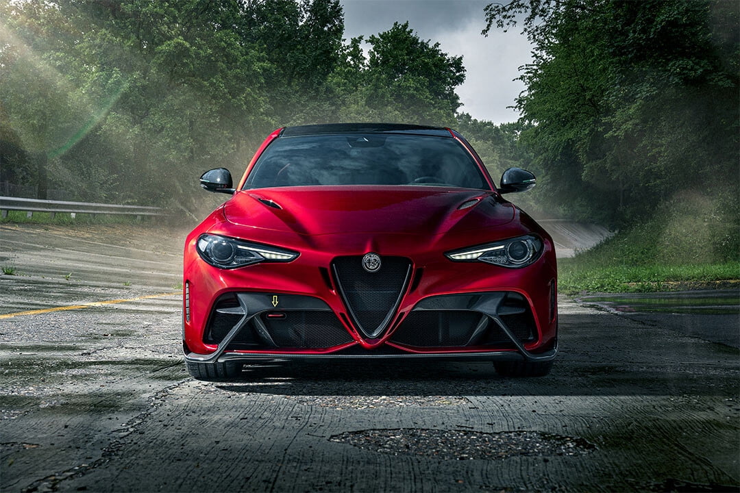 Alfa Romeo Giulia GTAm Italian Car Front View Wall Indoor - 12x18 Inch ...
