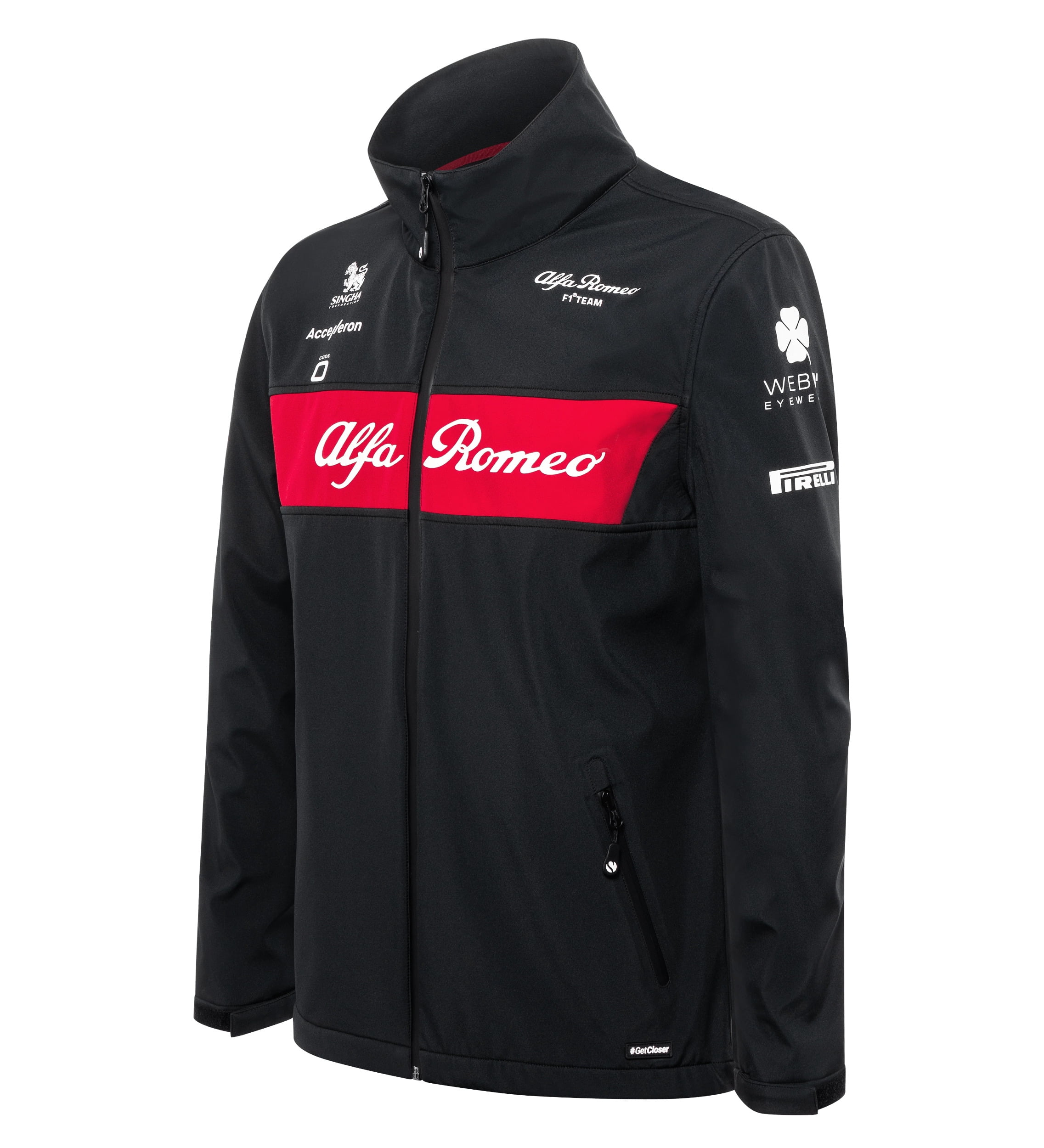 Alfa Romeo Racing F1 Men's Team Softshell Jacket - Black - Walmart.com