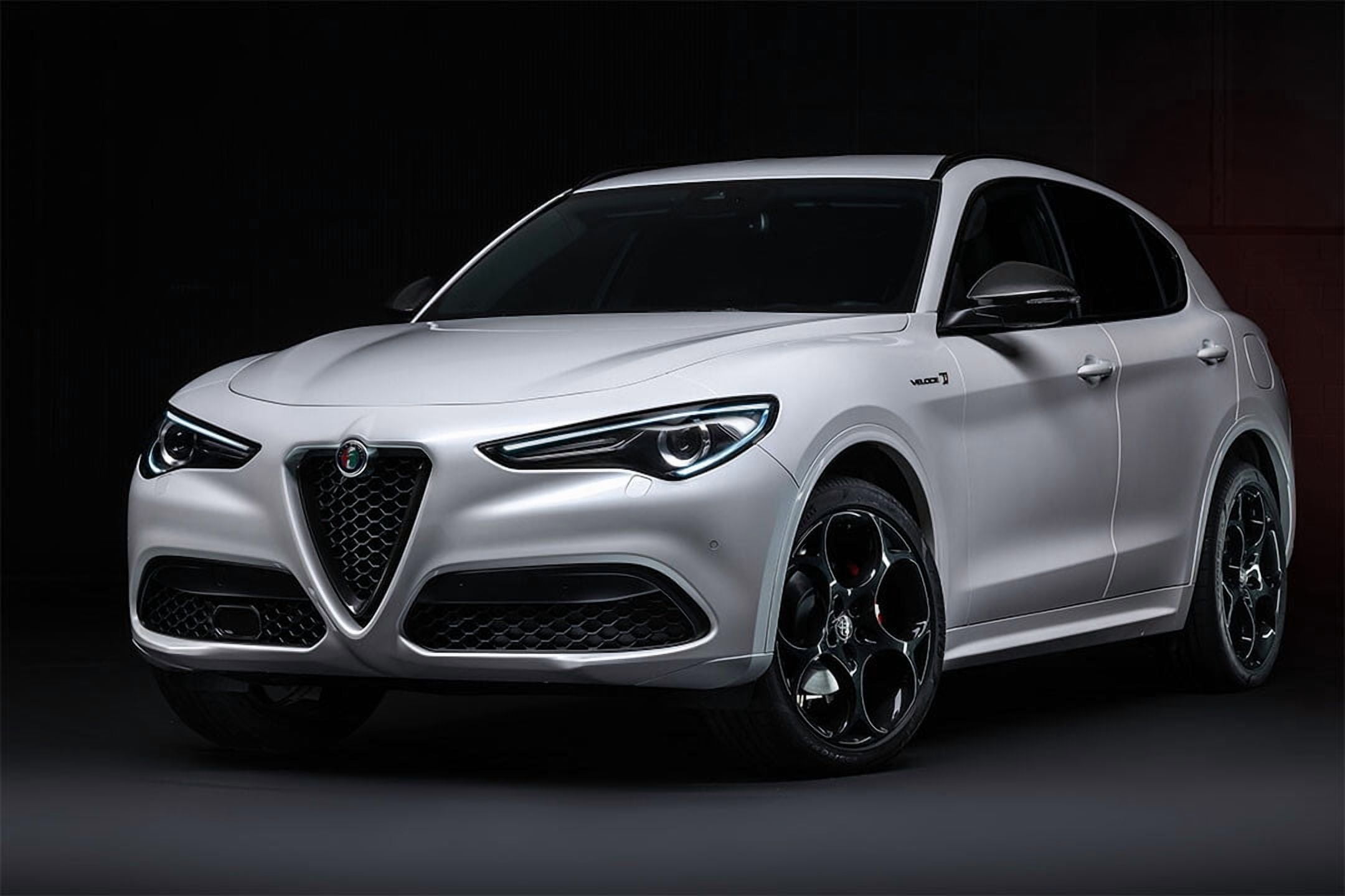 Alfa Romeo Stelvio Veloce Ti White Sedan Wall Indoor Decor - 24x36 Inch ...