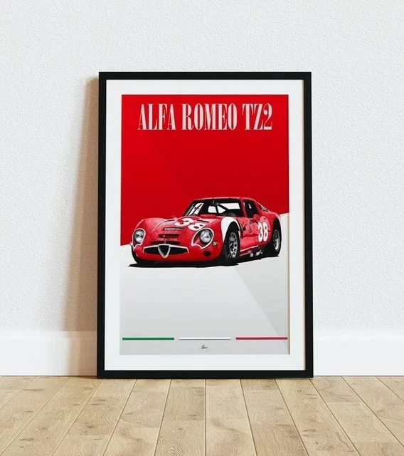 Alfa Romeo Tz2 Poster Racing Icons: Gt Legends Wall Art NO FRAMED POSTER Home Decor, Vintage Art ...