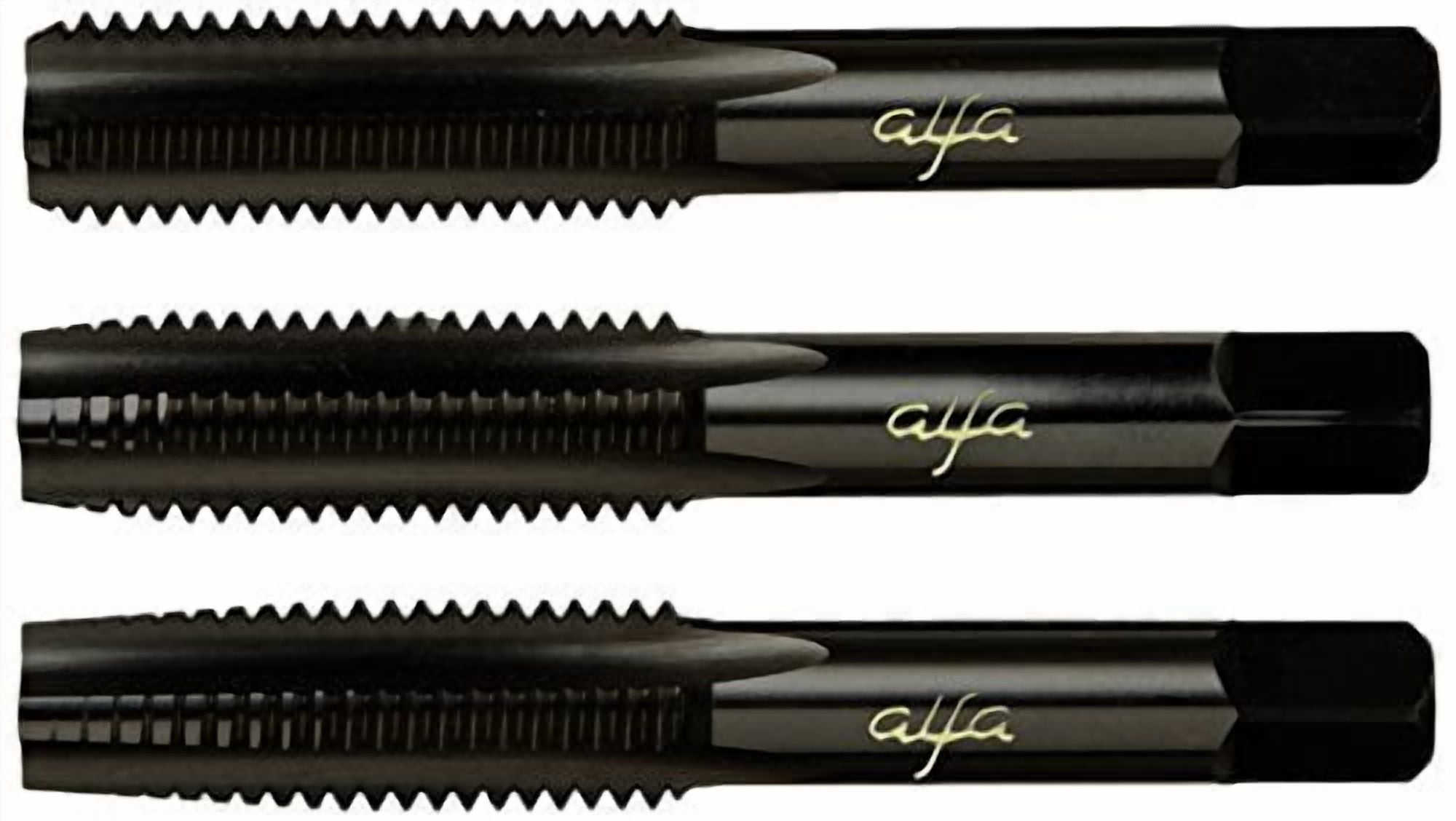 Alfa Tools HTS80030 1/4-20 Hss Black Oxide Alfa Hand Tap Set Made In USA, - Walmart.com