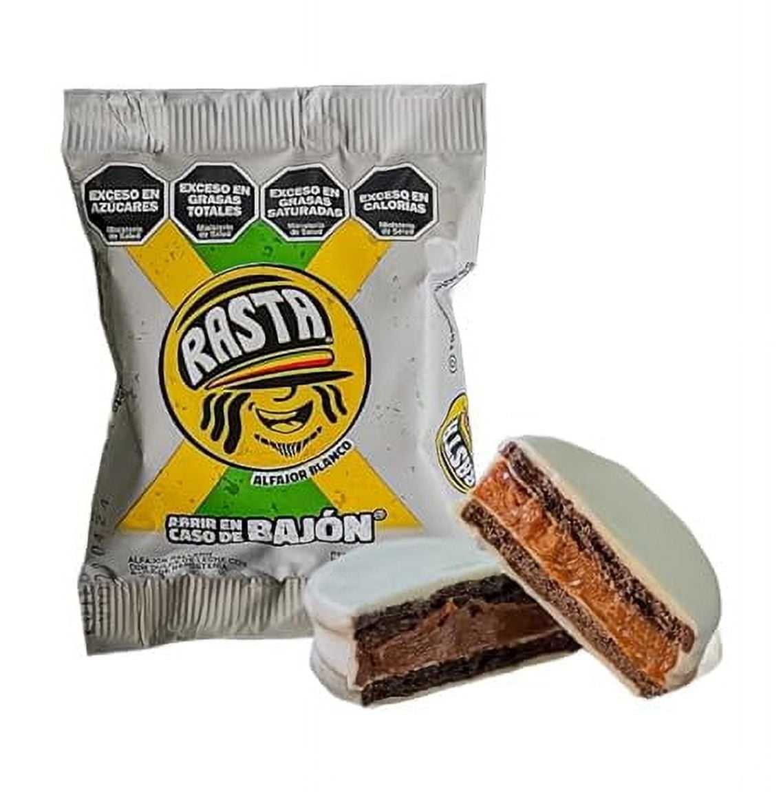 Alfajores Rasta Chocolate Blanco x6 - Walmart.com
