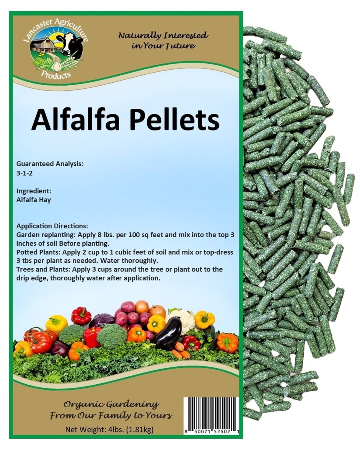 Alfalfa Meal Pellets 4 Pounds Fertilizer for Flowers, Vegetables ...