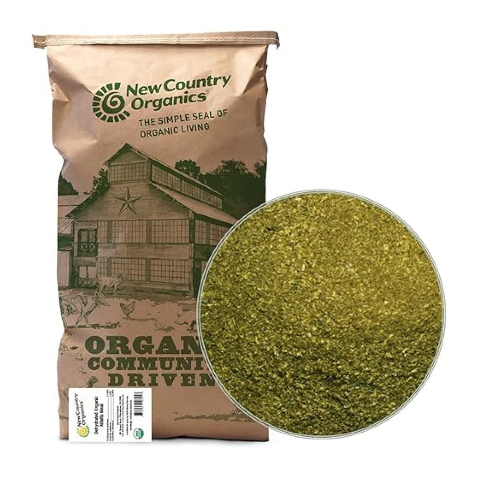 Alfalfa Meal Plant Fertilizer & Feed Supplement - Certified Organic ...