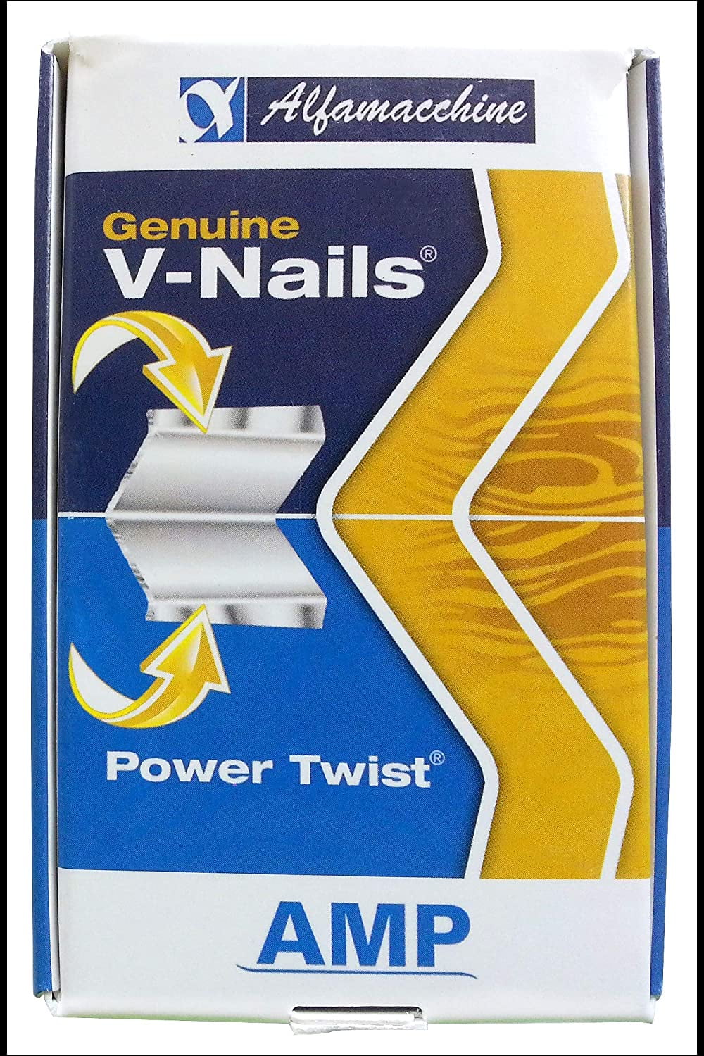 Alfamacchine AMP Genuine Power Twist V-Nail Joint Fasteners, 10mm (3/8 ...