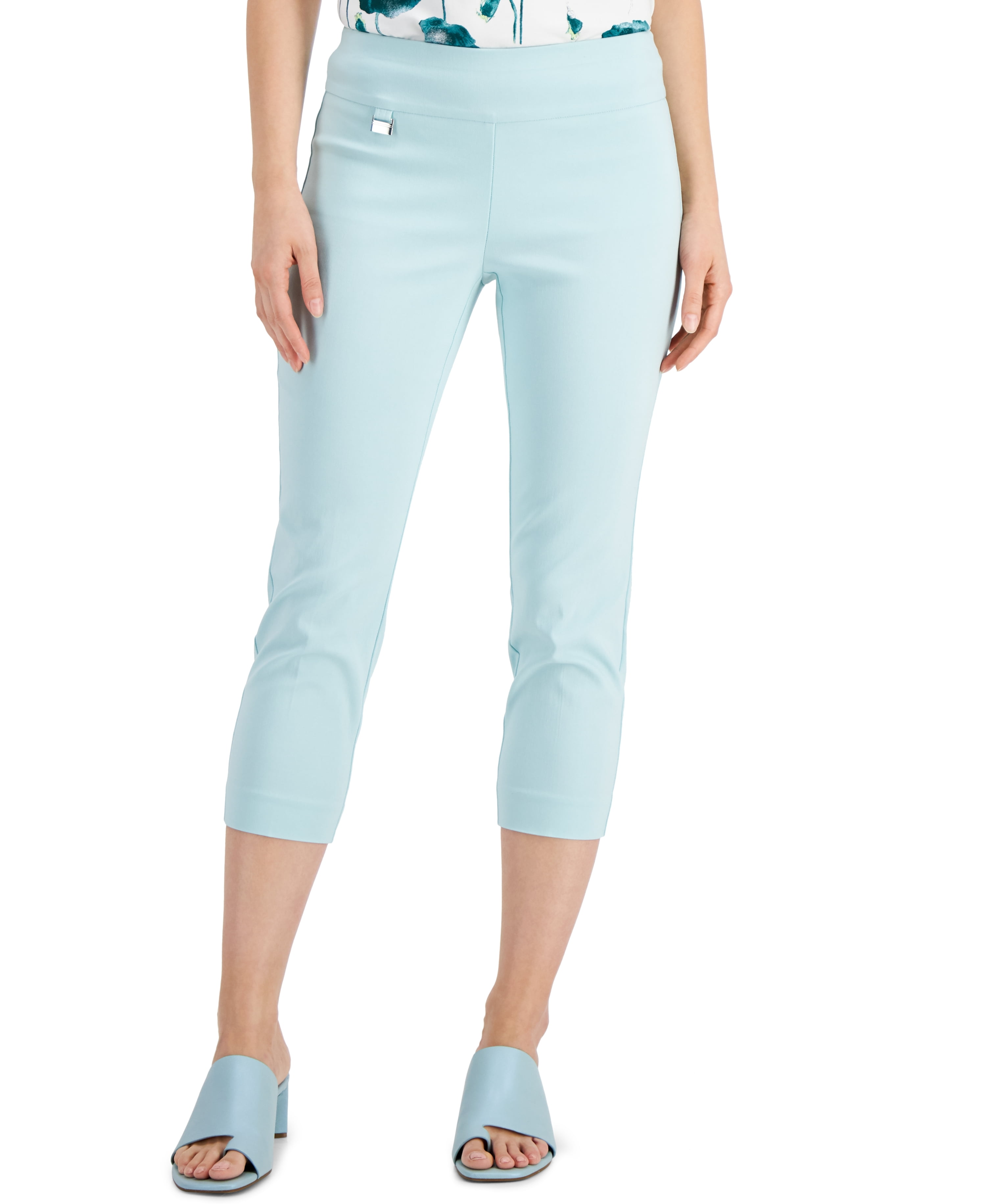 Alfani Essential Capri Pull On With Tummy Control Sizes Icy Morn 14 ...