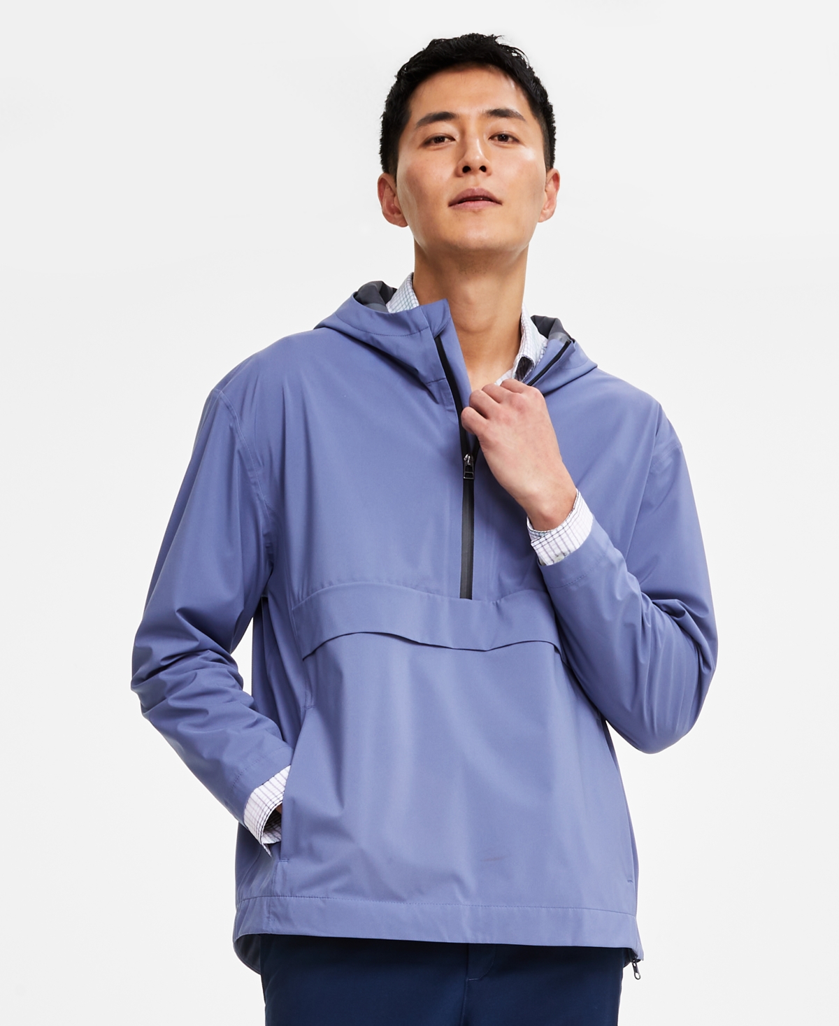 Alfani Men's Alfatech Blue Anorak Jacket Size Small - Walmart.com