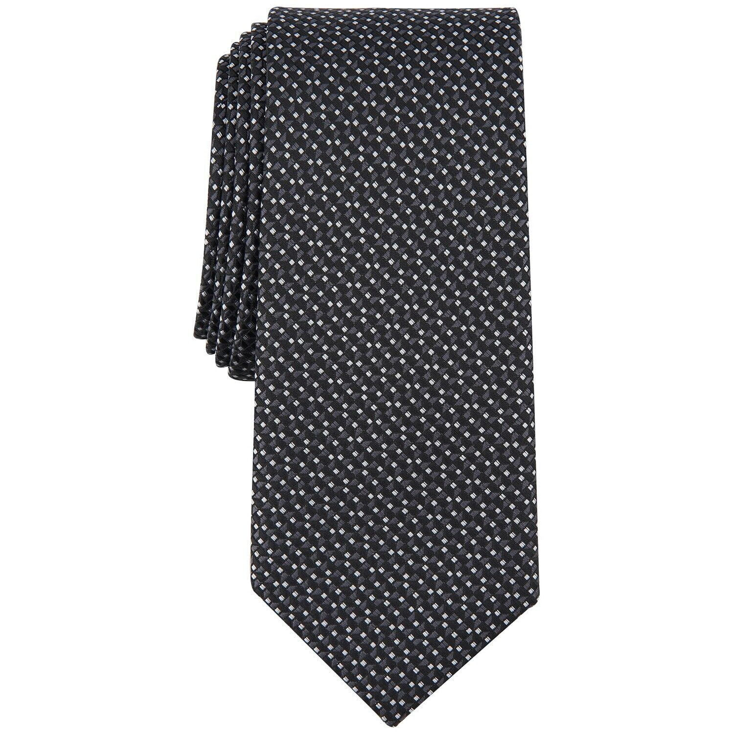 Alfani Men's Mangin Mini Print Tie Black Necktie - Walmart.com