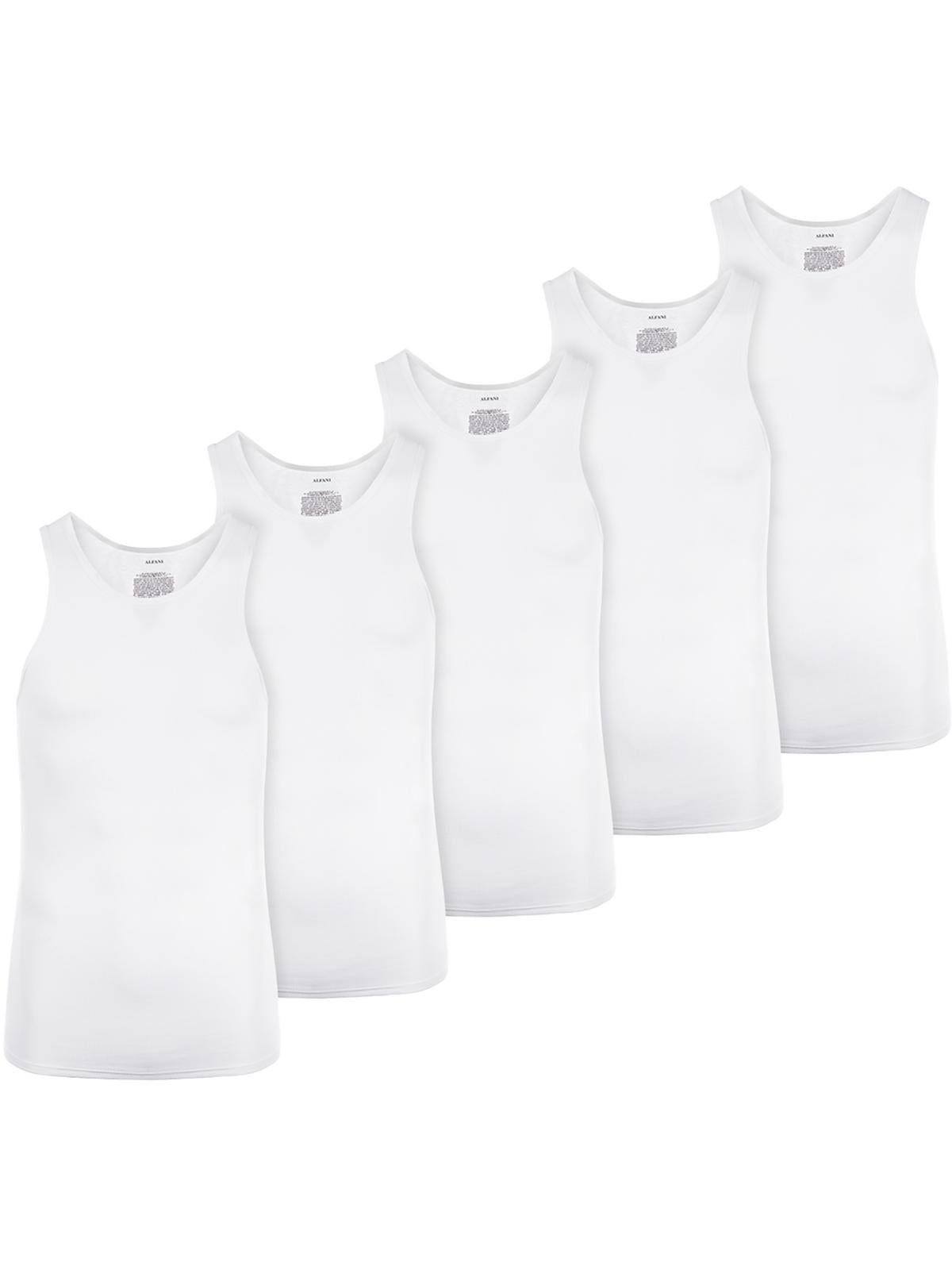 Alfani Mens 5PK Cotton Tank Top - Walmart.com