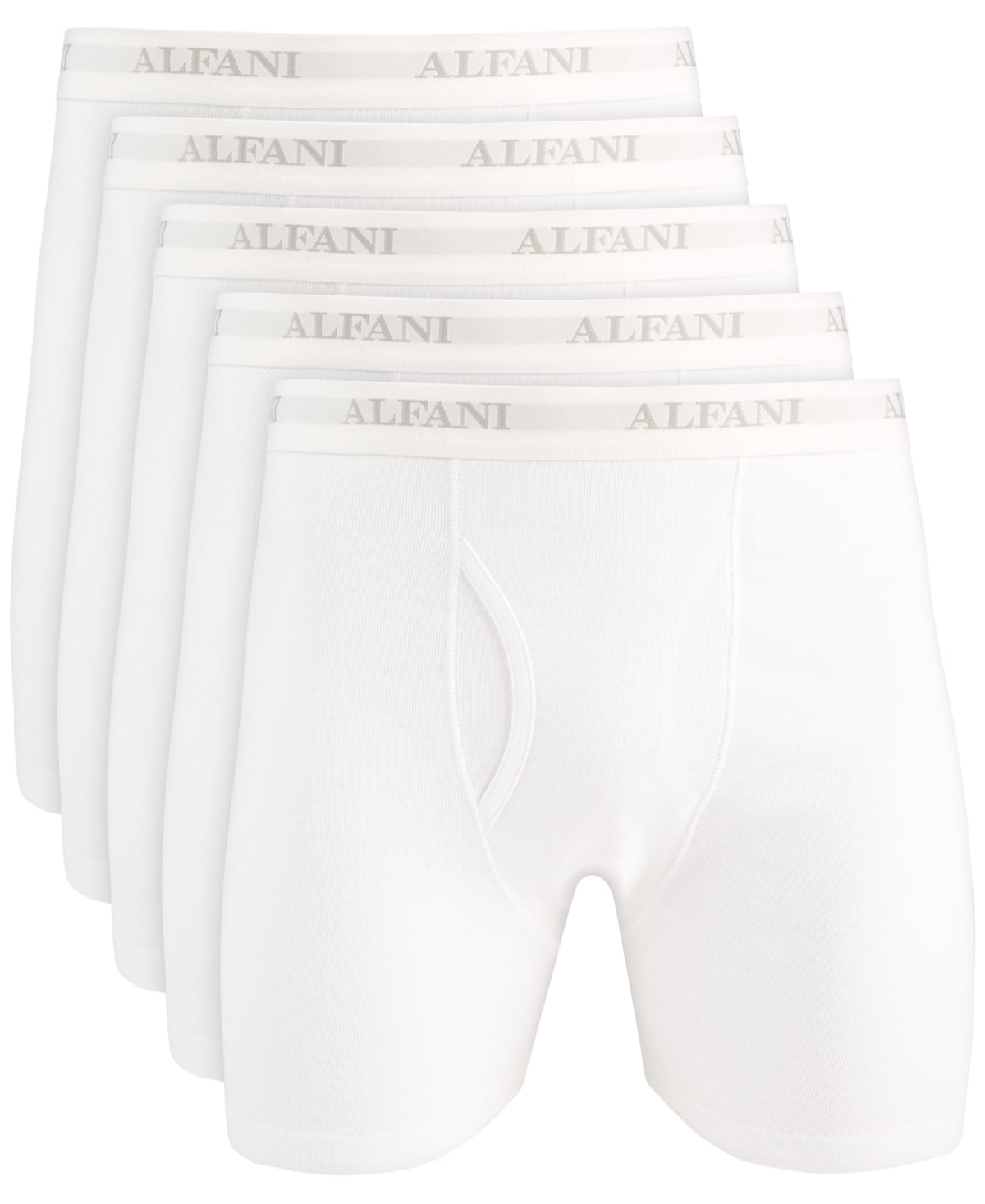 Alfani Mens 5 Pack Underwear Boxer Briefs White XL - Walmart.com