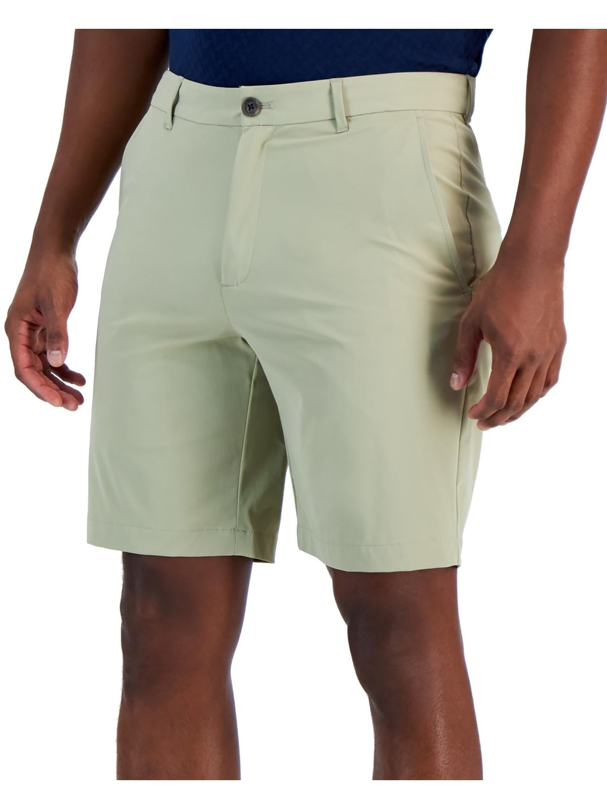 Alfani Mens Flat Front Casual Khaki Shorts - Walmart.com