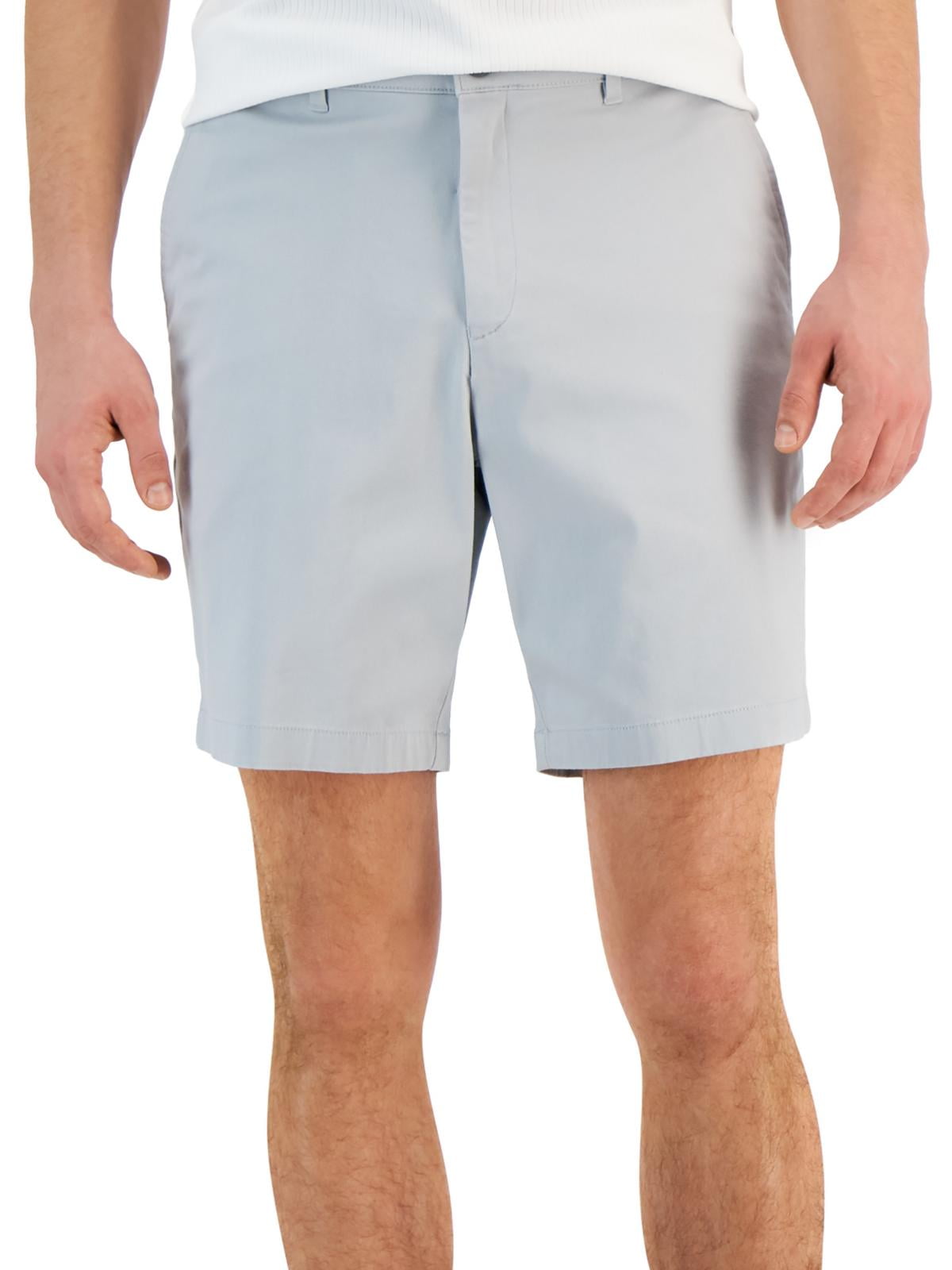 Alfani Mens Flat Front Solid Casual Shorts - Walmart.com