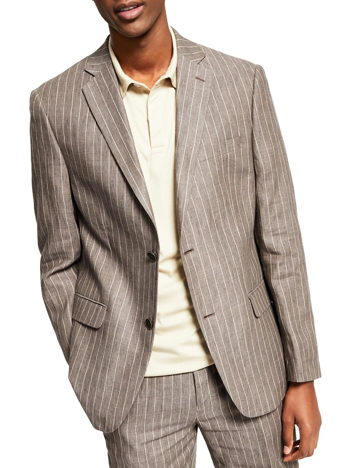 Alfani Mens Linen Pinstripe Suit Jacket - Walmart.com