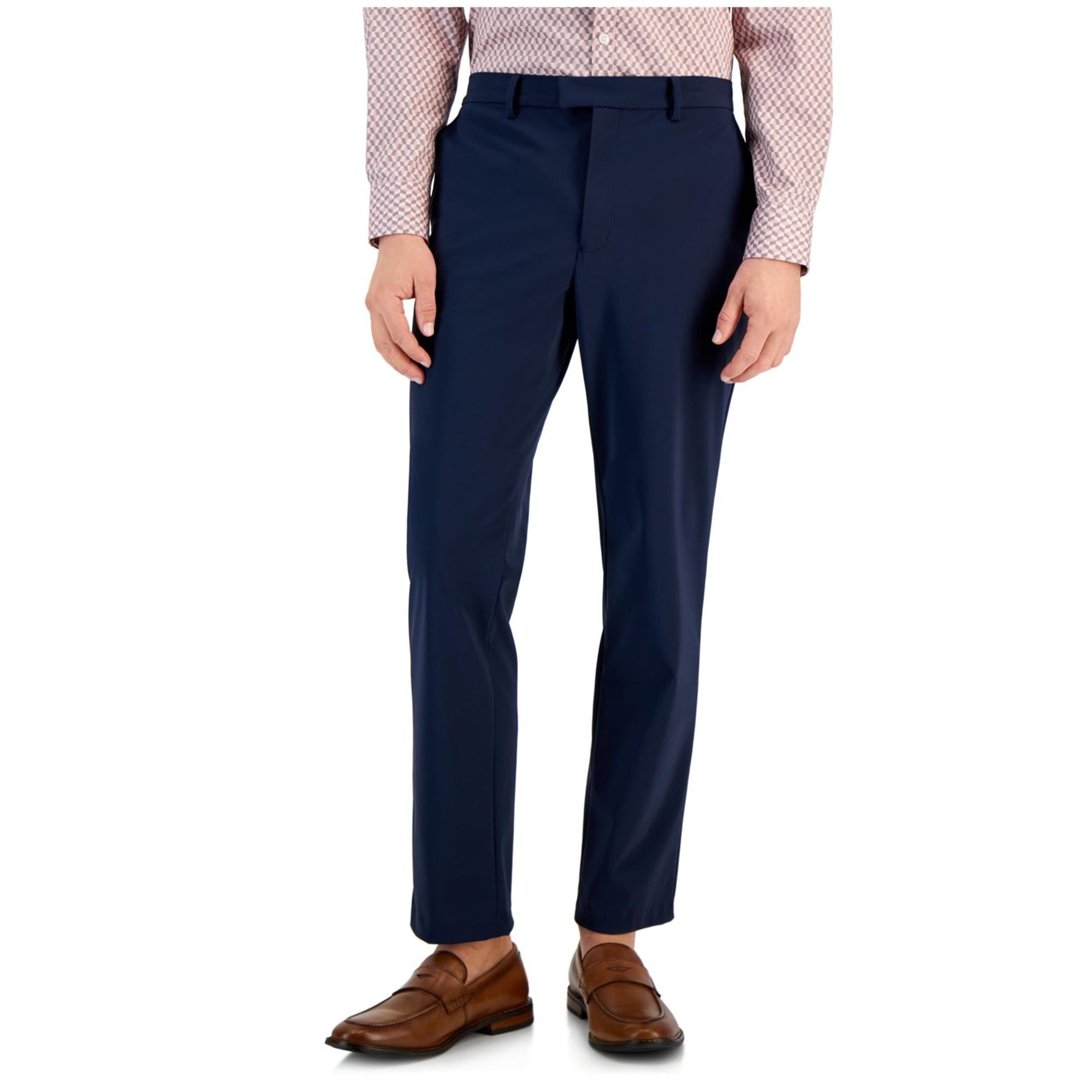 Alfani Mens Stretch Suit Dress Pants Slacks, Blue, 32W x 29L - Walmart.com