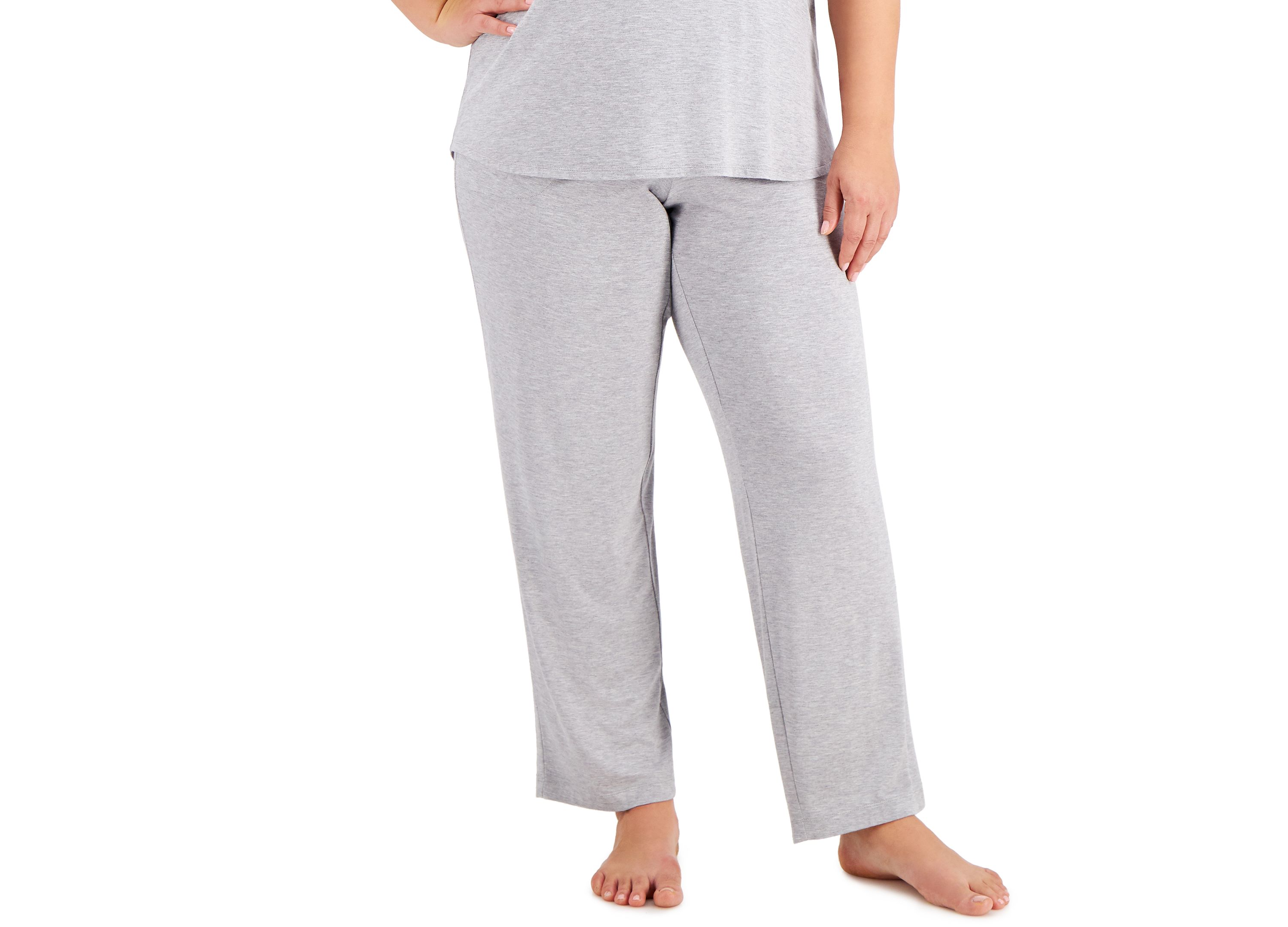 Alfani Plus Size Essential Pajama Pants Hy Grey Hthr 3X - Walmart.com