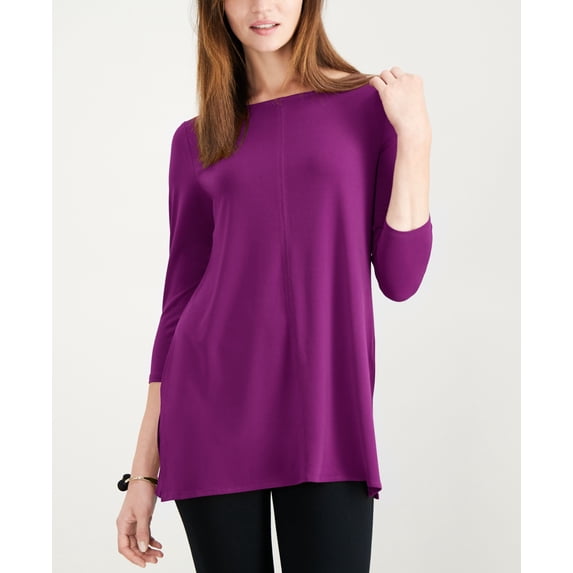 Alfani Scoop-Neck Tunic Alf Fuchsia S - Walmart.com