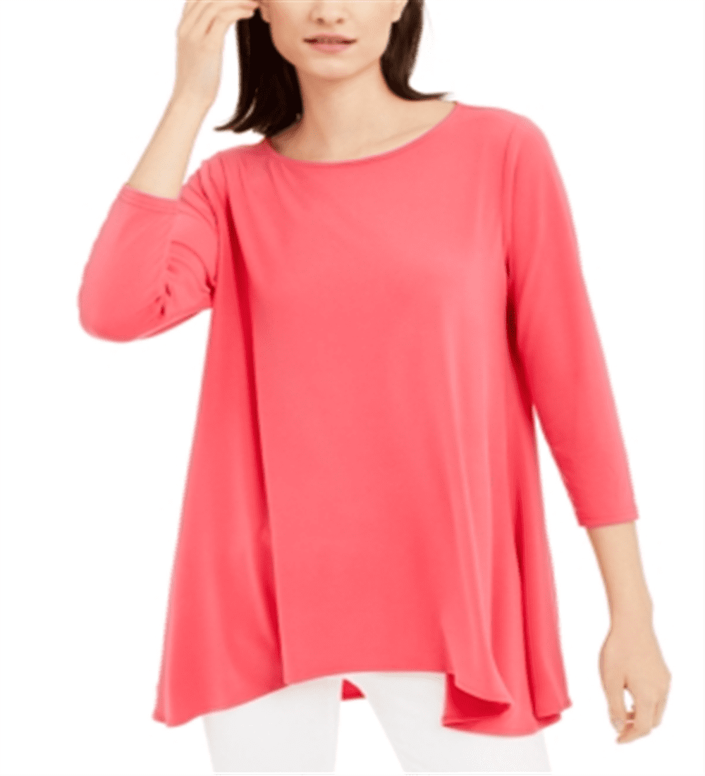 Alfani Women's High Low Tunic Pink Size XL - Walmart.com