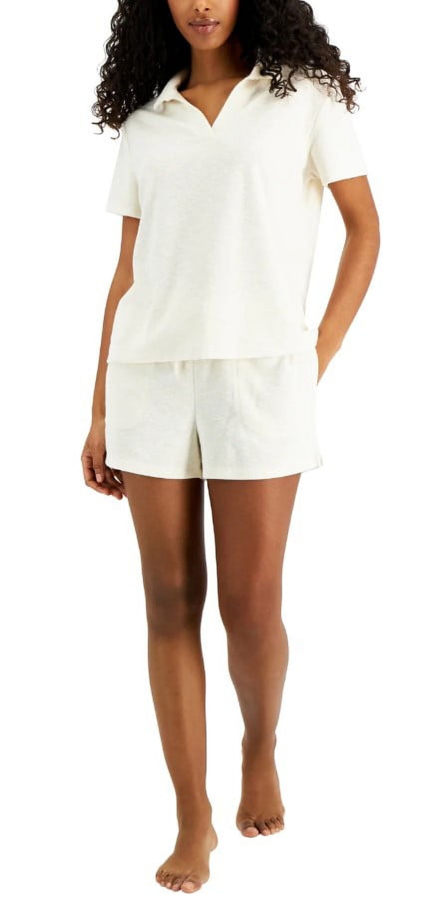 Alfani Women's Terry Cloth 2-Pc. Shorts Set-Solitary Star-2XLarge ...