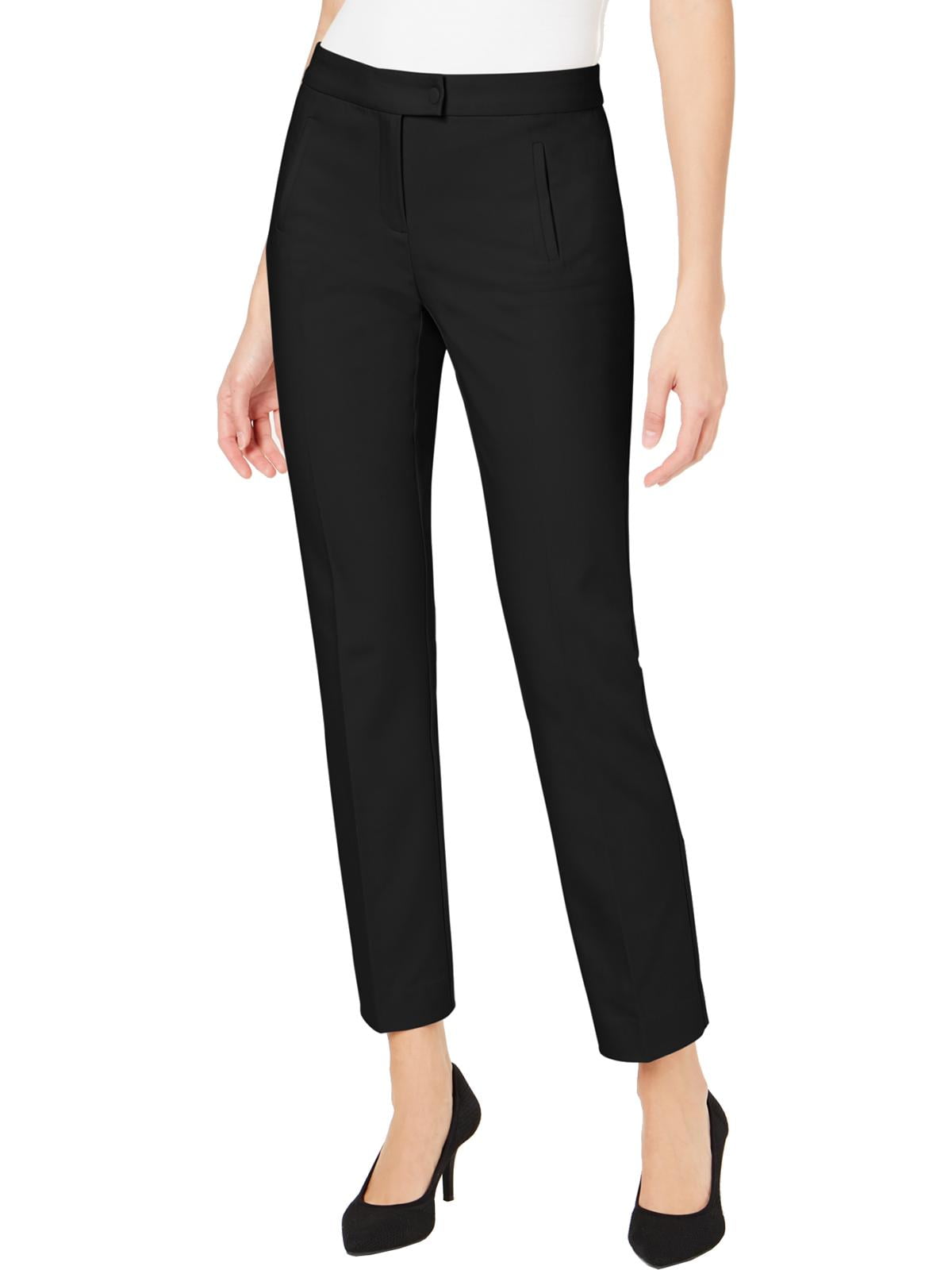 Alfani Womens Slim Fit Tummy Slimming Trouser Pants - Walmart.com