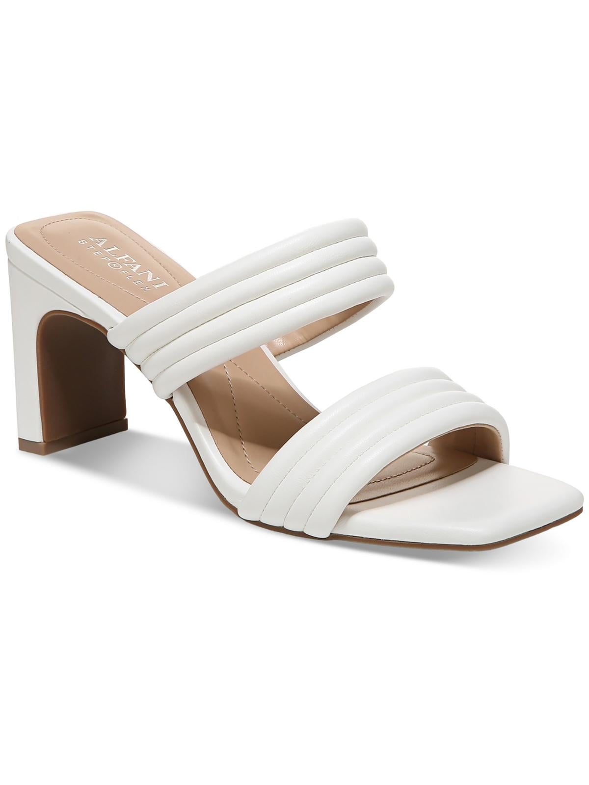 Alfani Womens Stantonn Leather Strappy Block Heels - Walmart.com