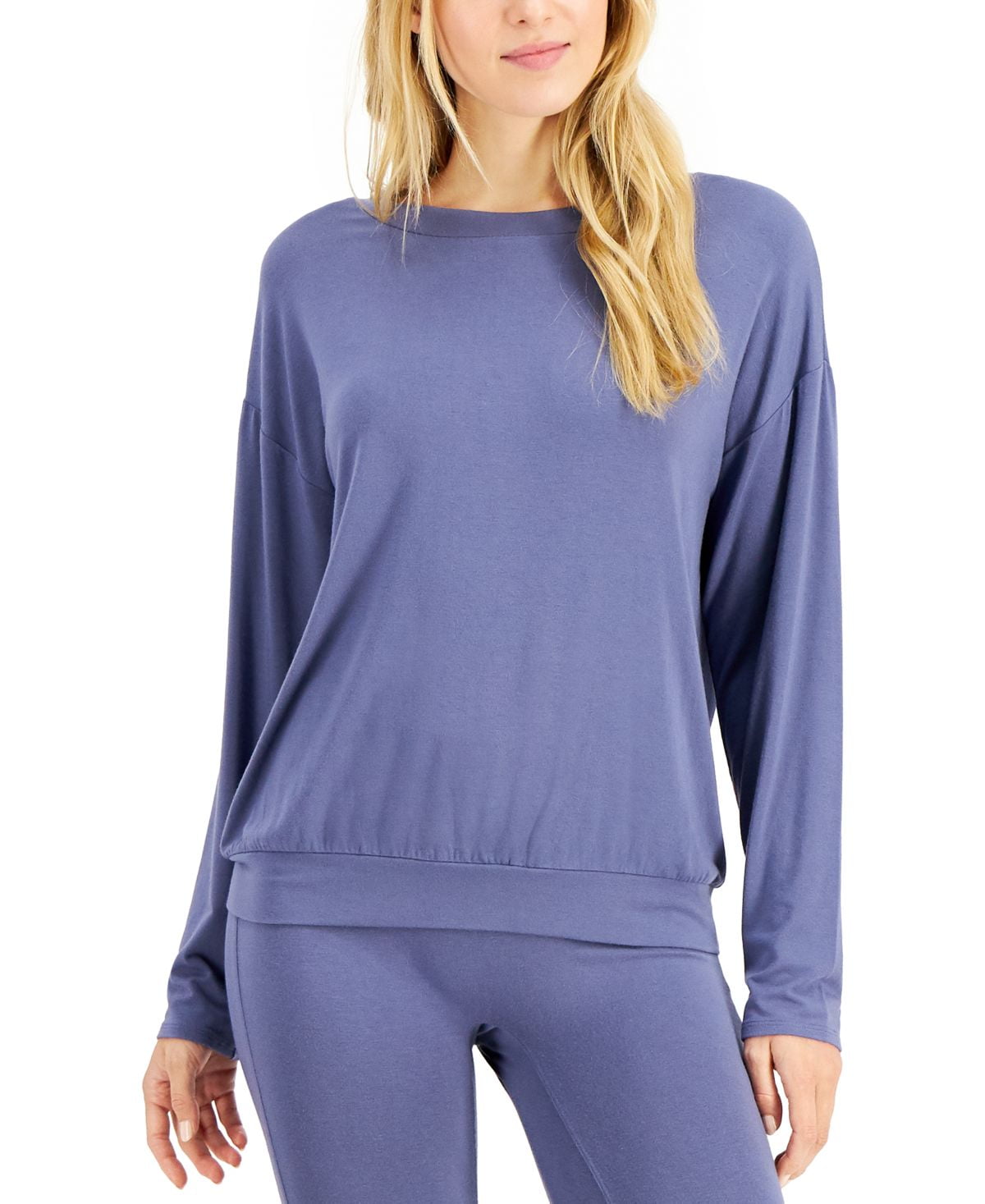 AlfaniWomens Super Soft Modal Long-Sleeve Sleep Top - Walmart.com