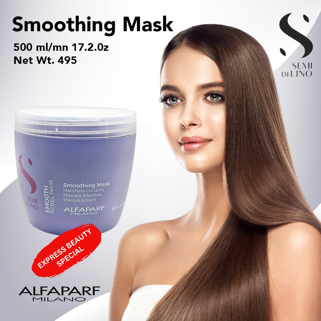 Alfaparf Smooth Rebel Hair Smoothing Mask Controls for Frizzy - (16.9 ...