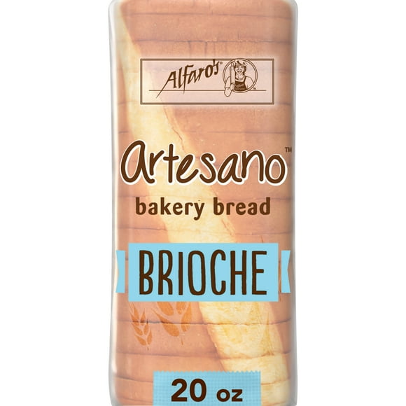 Alfaro's Artesano Brioche Bakery Bread, 20 oz, Brioche Bread, Bag