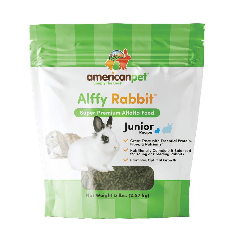 Alffy Rabbit 5lb - Nutritious Alfalfa pellets to make a healthy growing ...