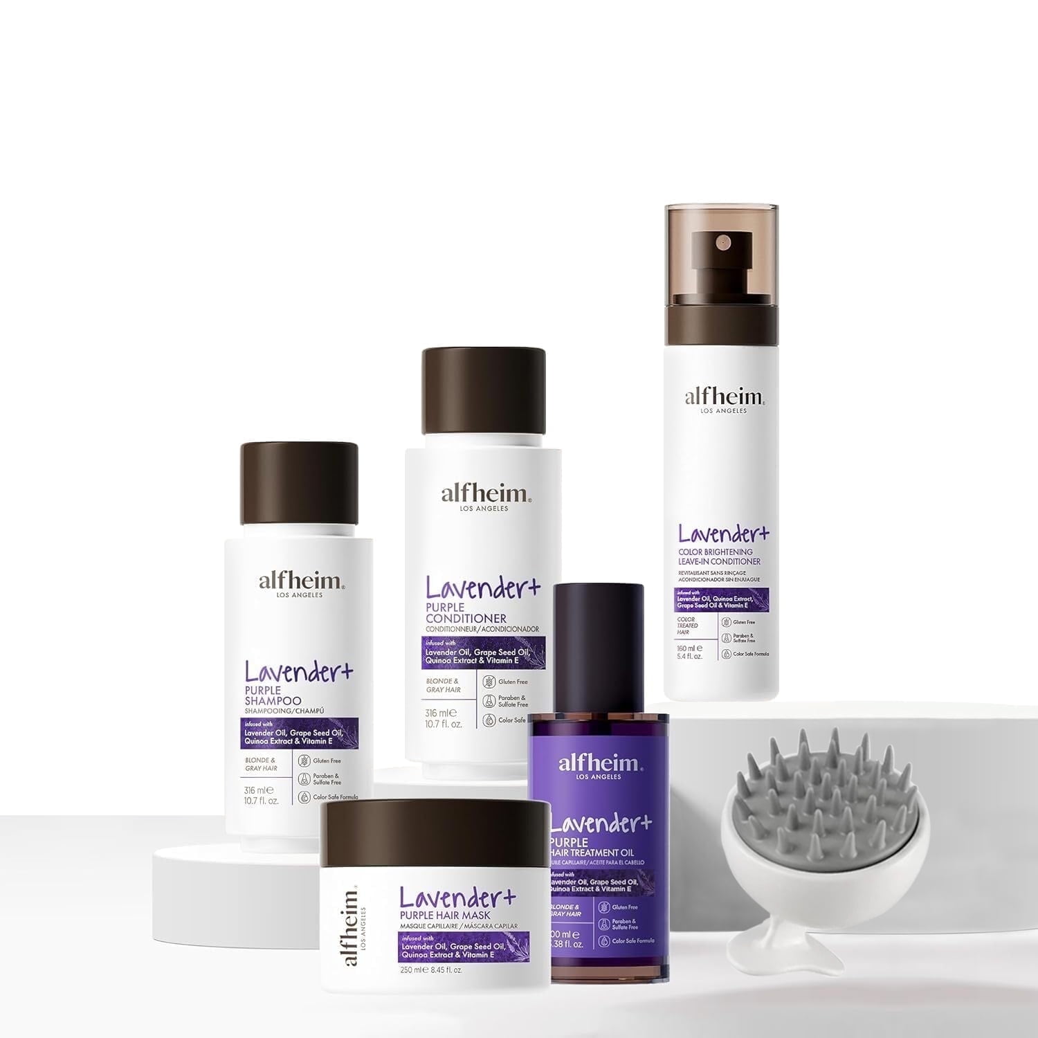 Alfheim Lavender+ 5-Piece Purple Hair Care Set – Brighten Blonde ...