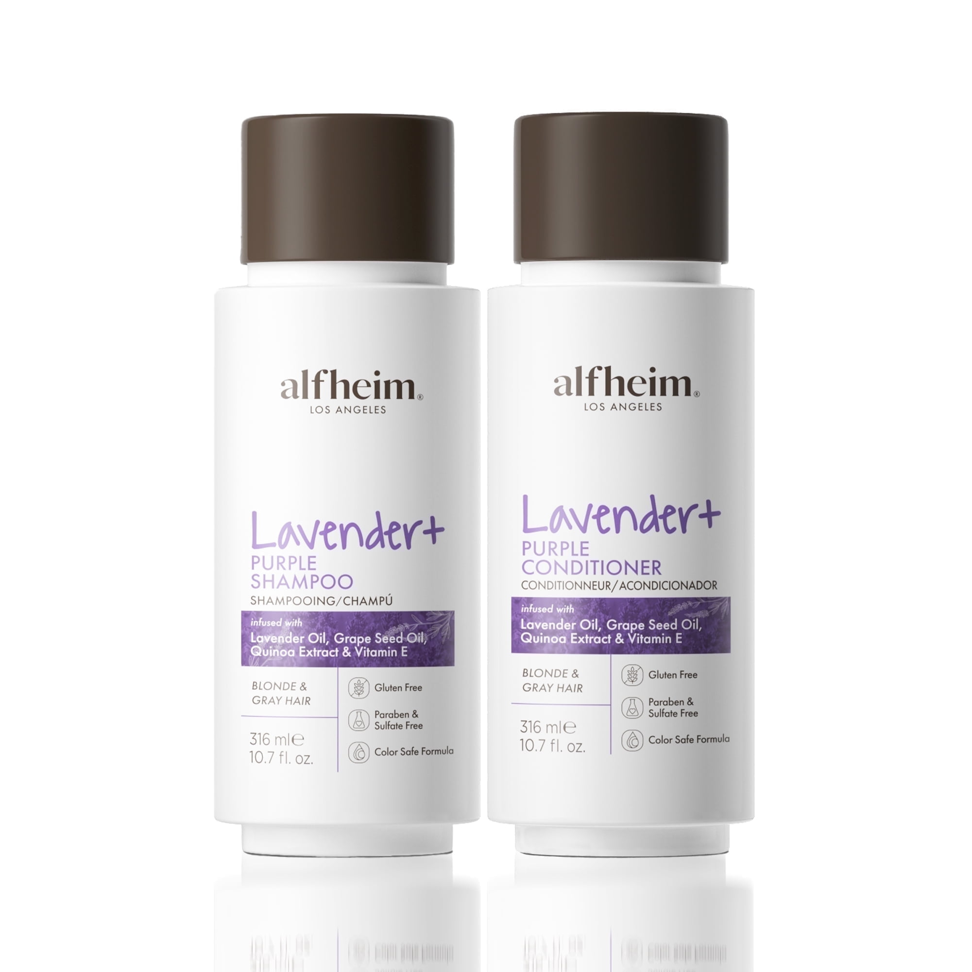 Alfheim Lavender+ Purple Shampoo & Conditioner Set 10.7oz × 2 | Color ...