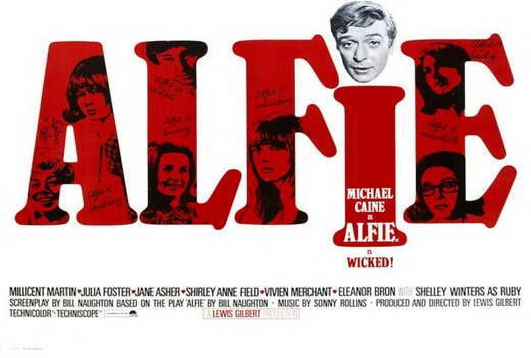 Alfie - movie POSTER (Style A) (27" x 40") (1966) - Walmart.com