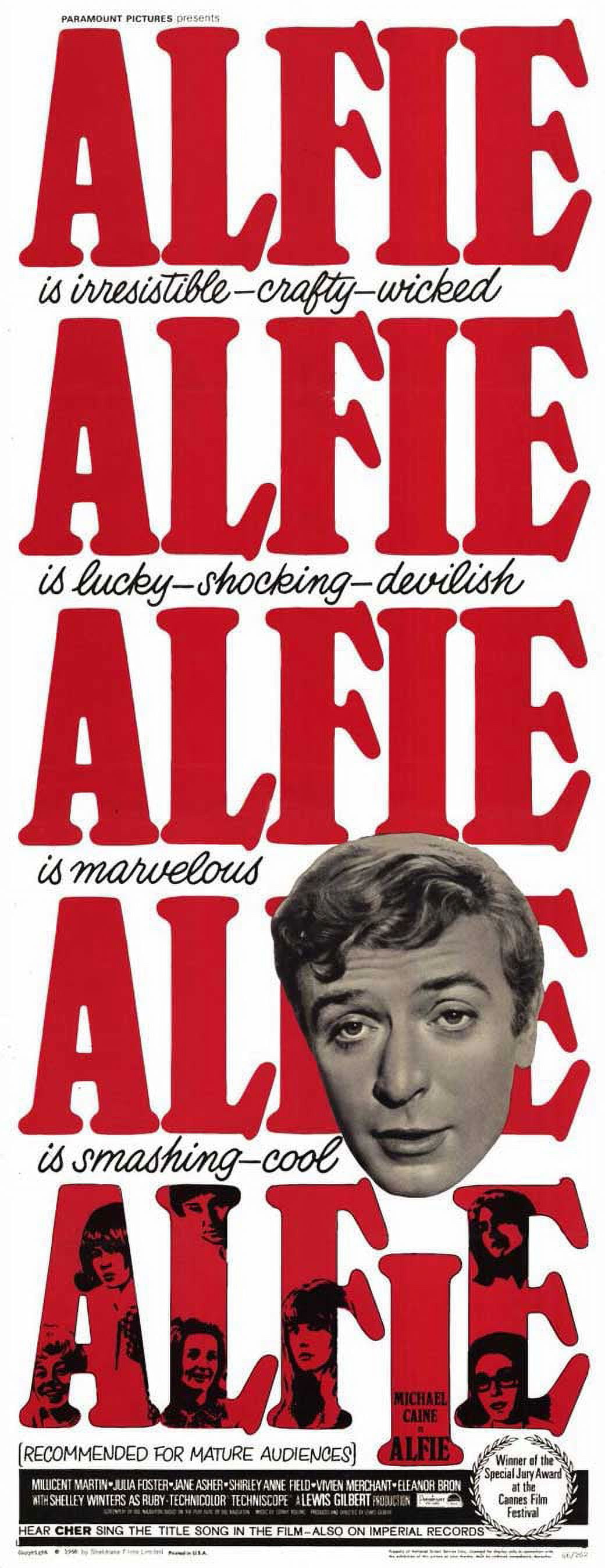 Alfie - movie POSTER (Style B) (11" x 17") (1966) - Walmart.com