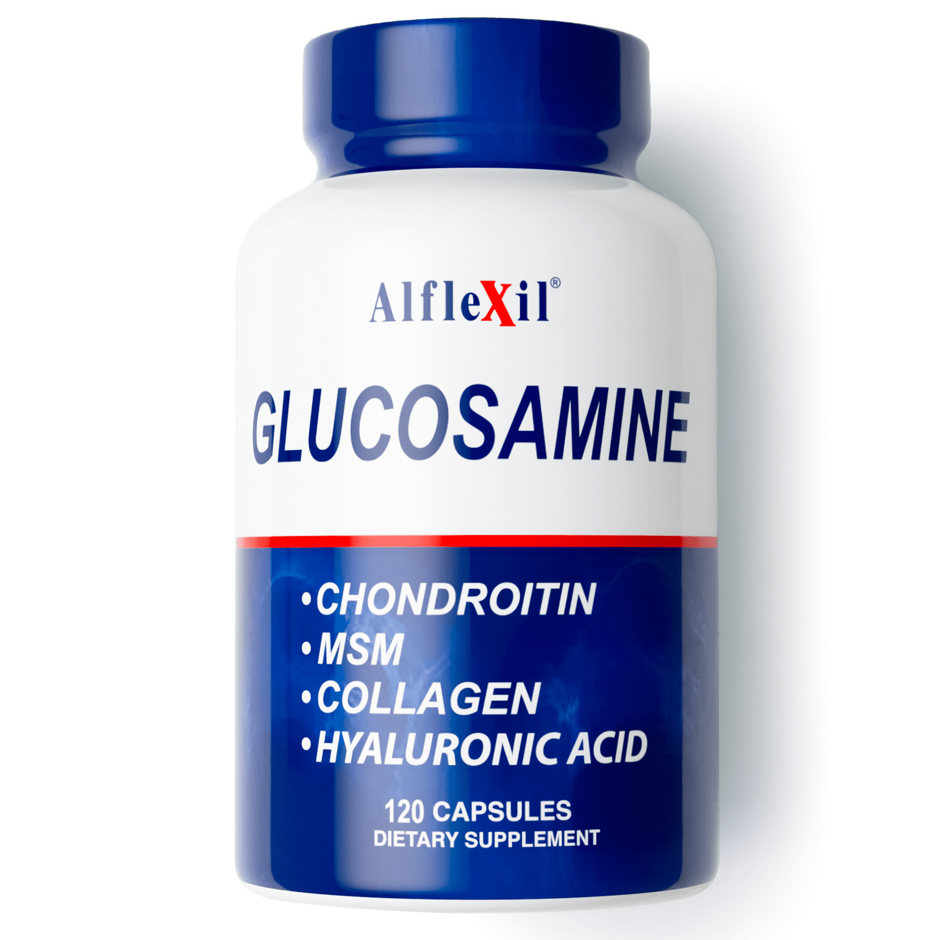 Alflexil Glucosamine Chondroitin MSM Collagen - 120 Capsules HSA/FSA Eligible - Walmart.com