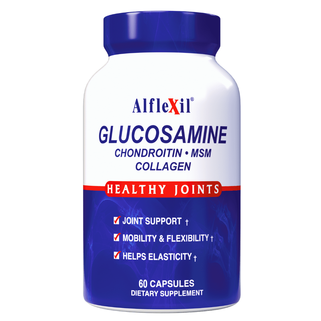 Alflexil Glucosamine, Chondroitin, MSM, Collagen Supplement, Supports ...