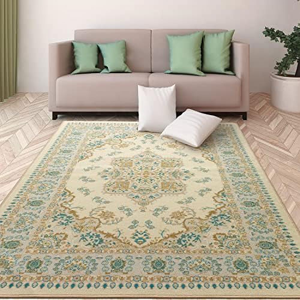 Alfombras Oriental Traditional 3X5 Non-Skid (Non-Slip) Low Profile Pile ...
