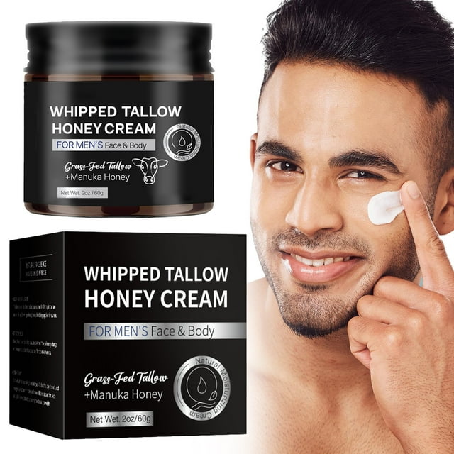 Alfon Beef Tallow and Honey Balm, Grass Fed Whipped Beef Tallow With ...