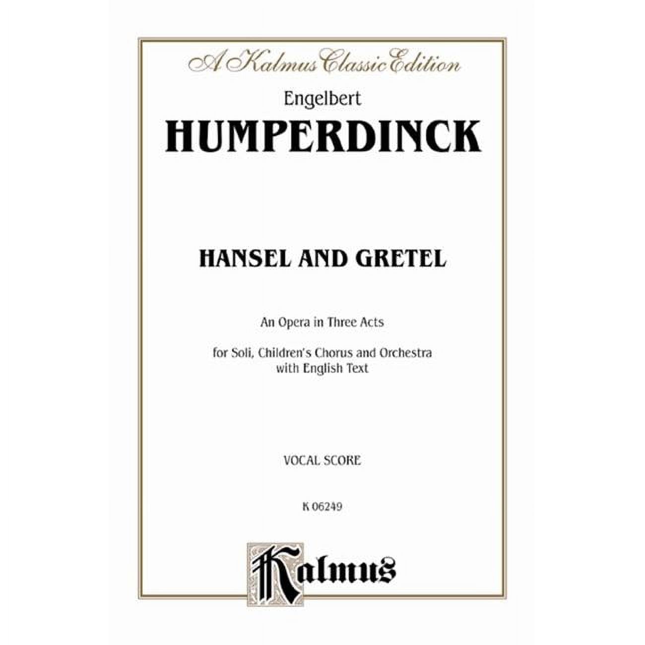 Alfred 00-K06249 Hansel and Gretel - Music Book - Walmart.com