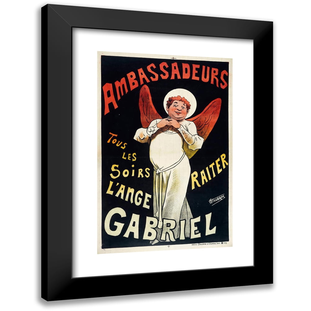 Alfred Choubrac 17x24 Black Modern Framed Museum Art Print Titled ...