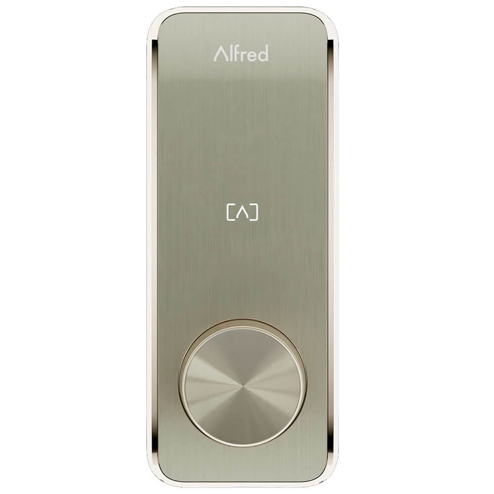 Alfred DB2SKEYSN DB2S Smart RFID Deadbolt Lock with Key - Satin Nickel ...