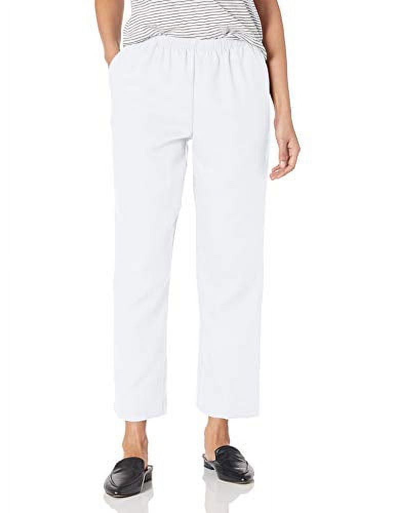 Alfred Dunner Womens Around Elastic Waist Polyester Short Pull On