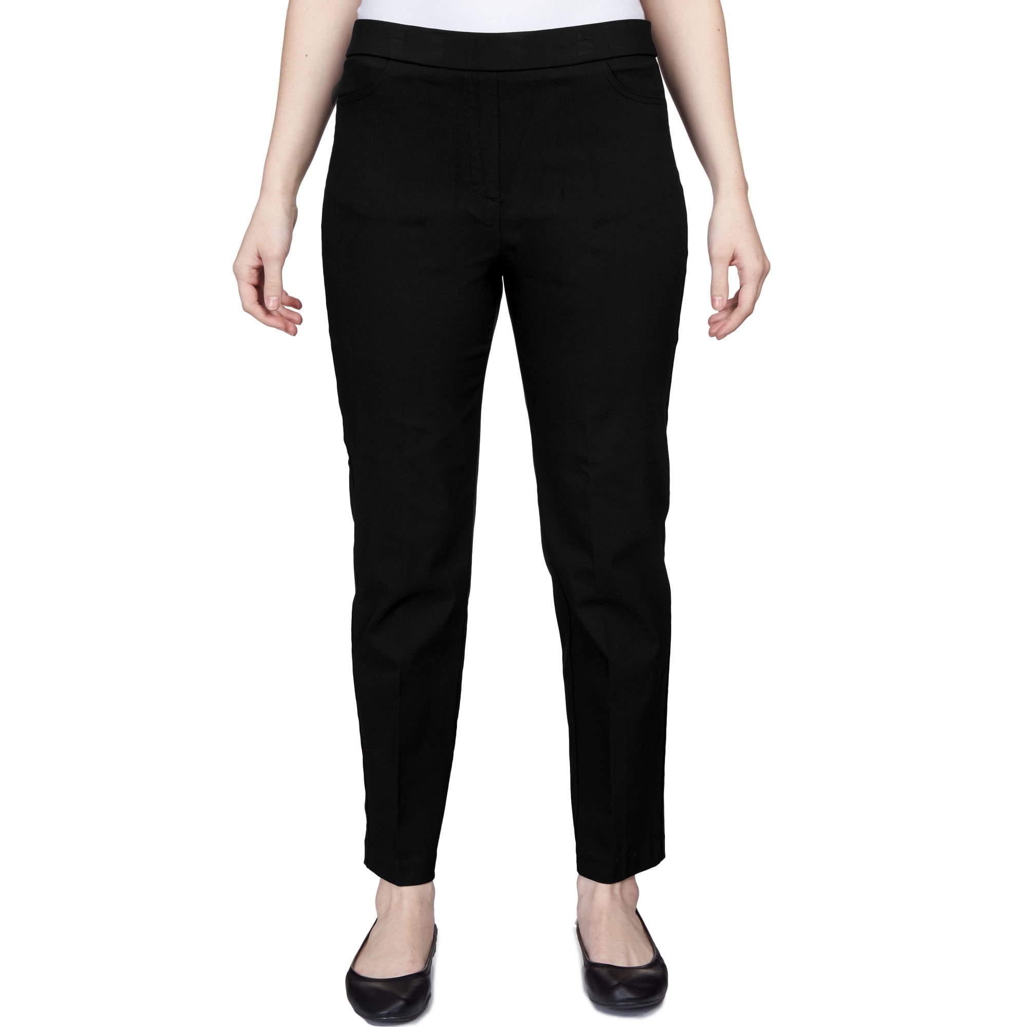 Alfred Dunner Women's Petite Classic Allure Fit Short Length Pant ...