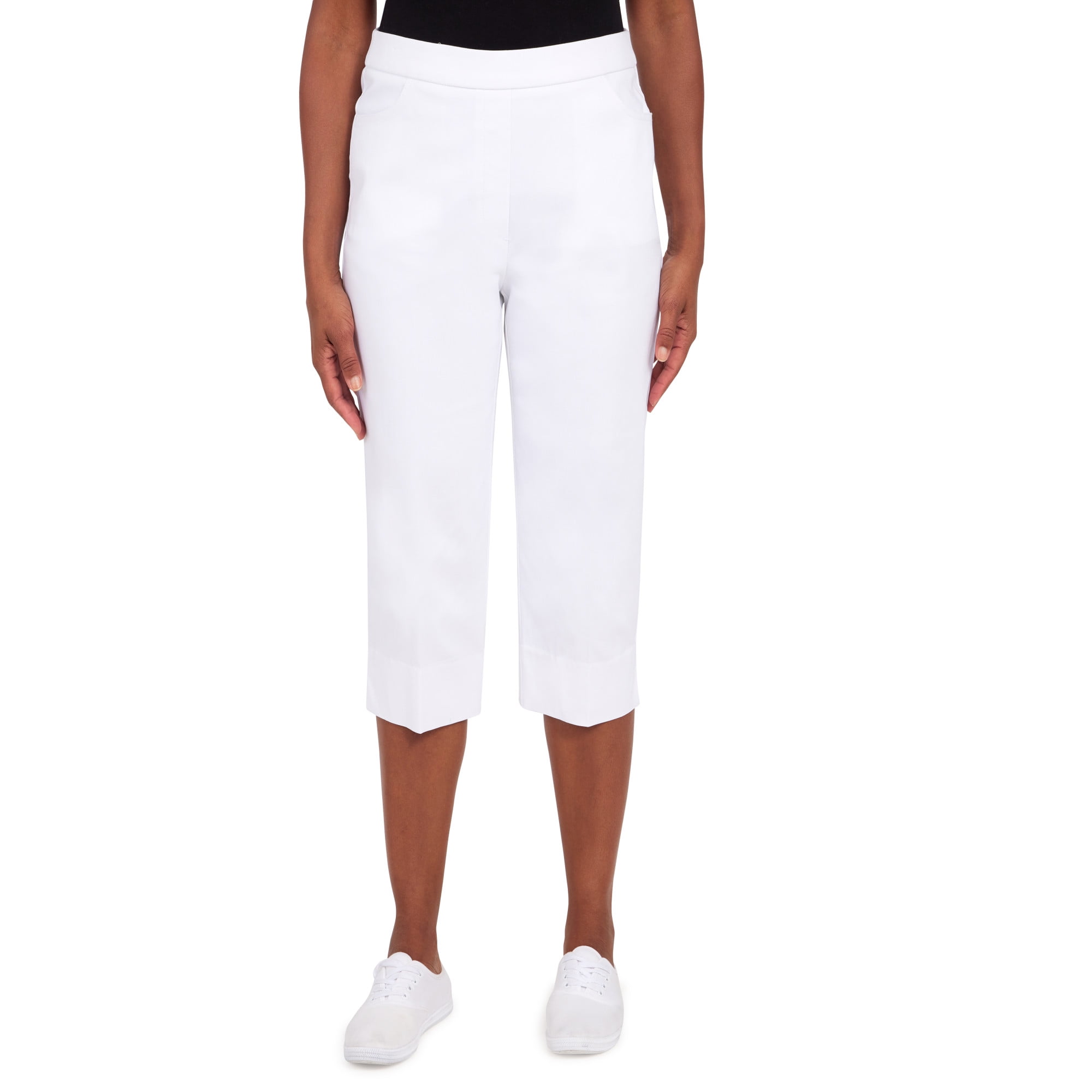 Alfred Dunner Womens Allure Stretch Clamdigger Pant - Walmart.com