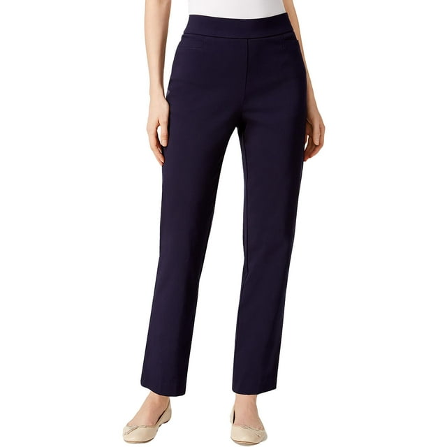 Alfred Dunner Women's Petite Classic Allure Fit Waist Slacks with ...
