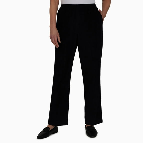 Alfred Dunner Womens Petite Slimming Corduroy Average Length Pant ...