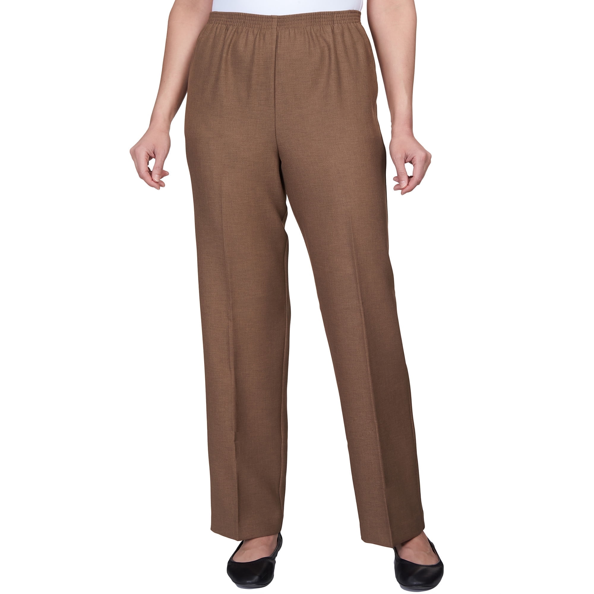 Alfred Dunner Womens Petite Solid Medium Pant - Walmart.com