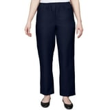 Alfred Dunner Women's Petite Solid Short Pant, Classic Fit, Elastic ...