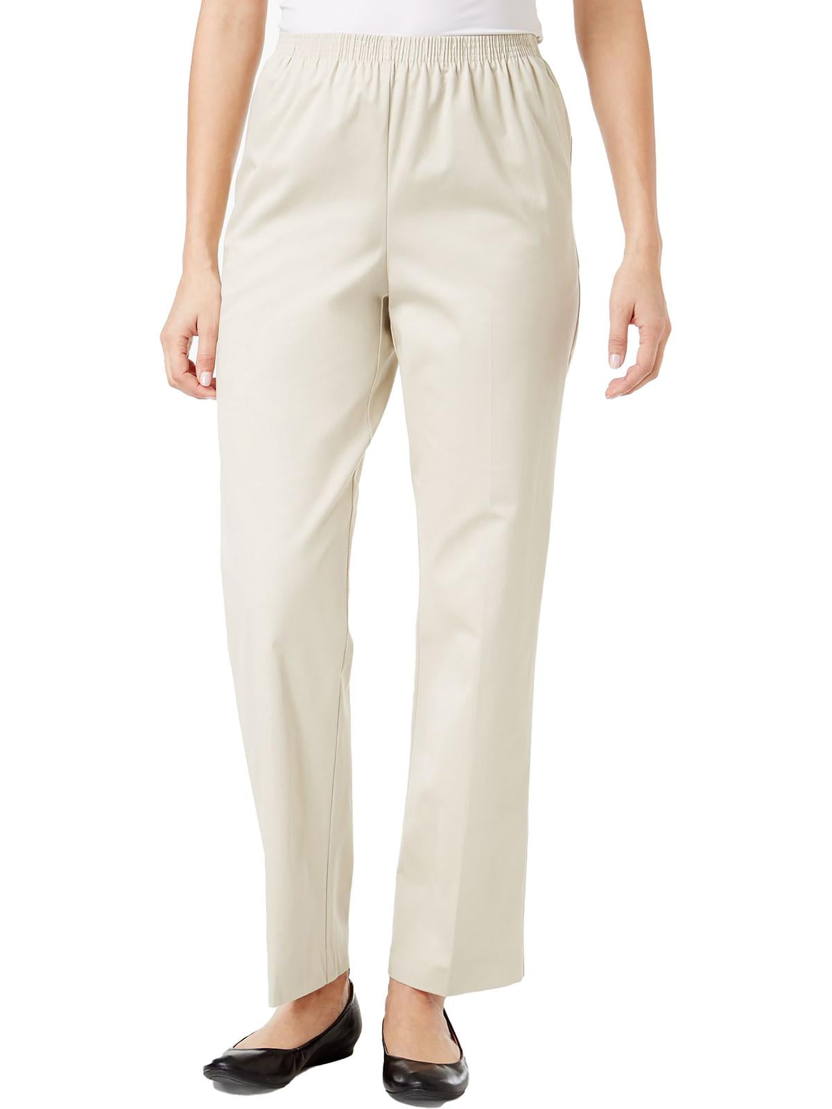 Alfred Dunner Womens Plus Pull On Professional Dress Pants - Walmart.com
