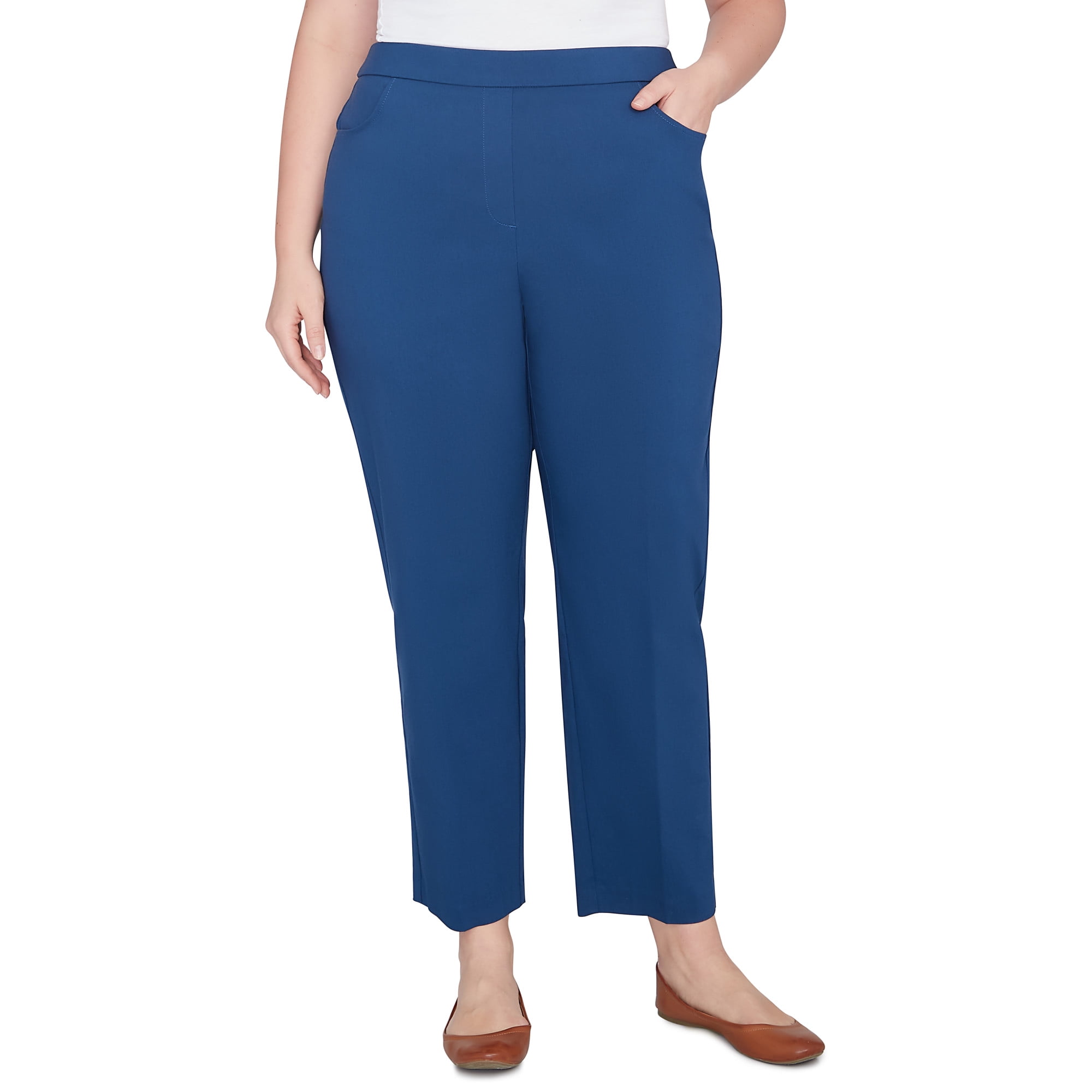 Alfred Dunner Womens Plus-Size Classic Allure Short Length Pant - Walmart.com